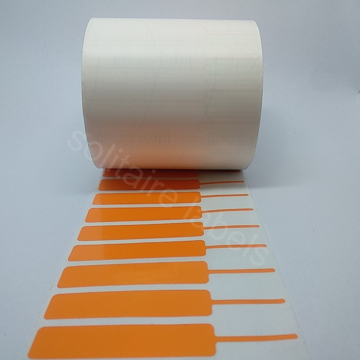 81mmX12mm (55mm Printable) Non Tearable Jewellery and Optical Orange ...
