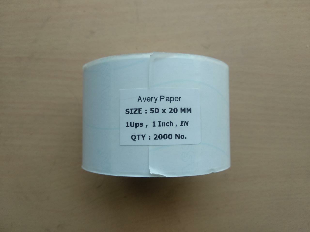 50×20 Paper/Chromo Label, 1 roll of 2000 labels, 1 UP - Solitaire Labels