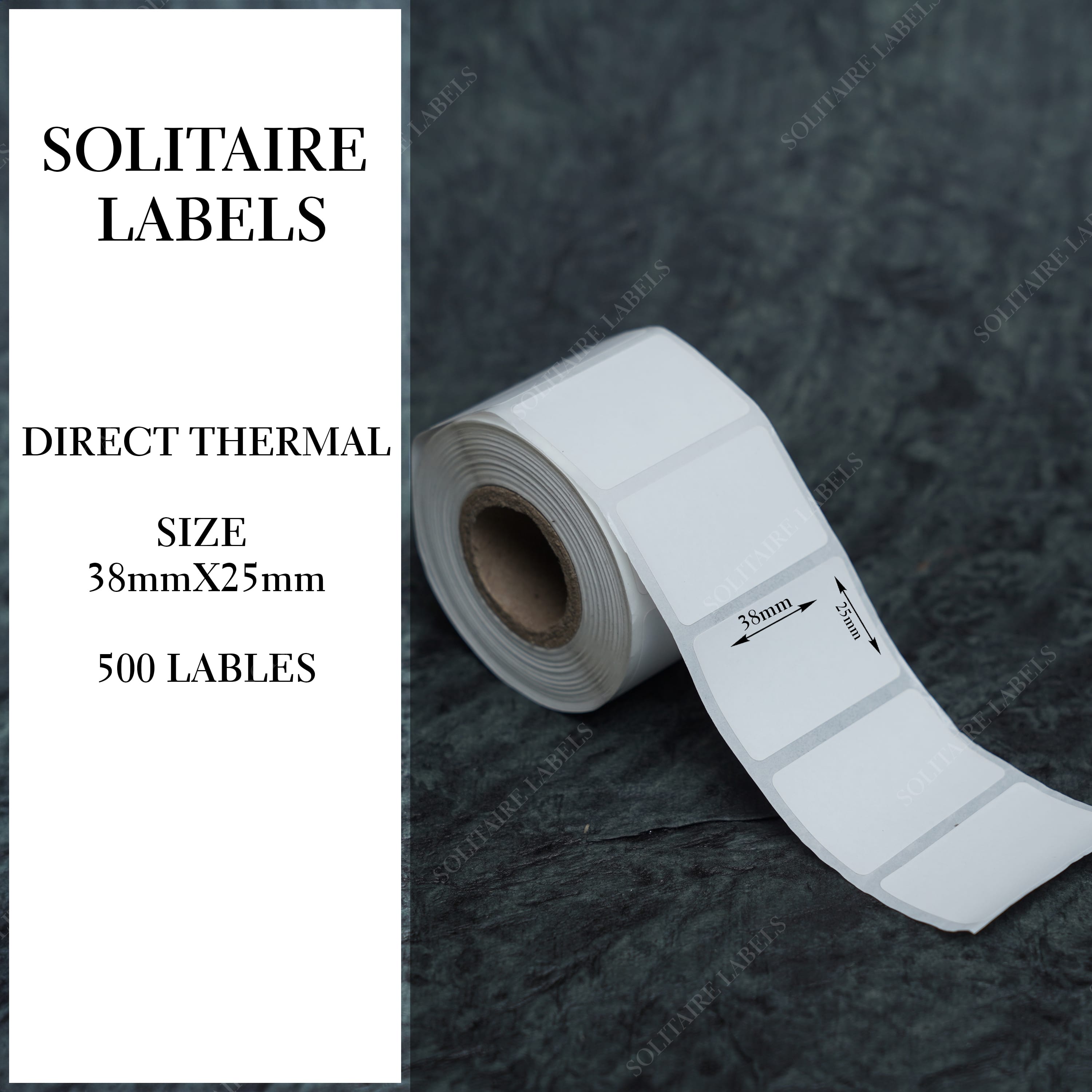 38×25 Direct Thermal Label Rolls, 1 Roll Of 500 Pcs, Compatible with ...