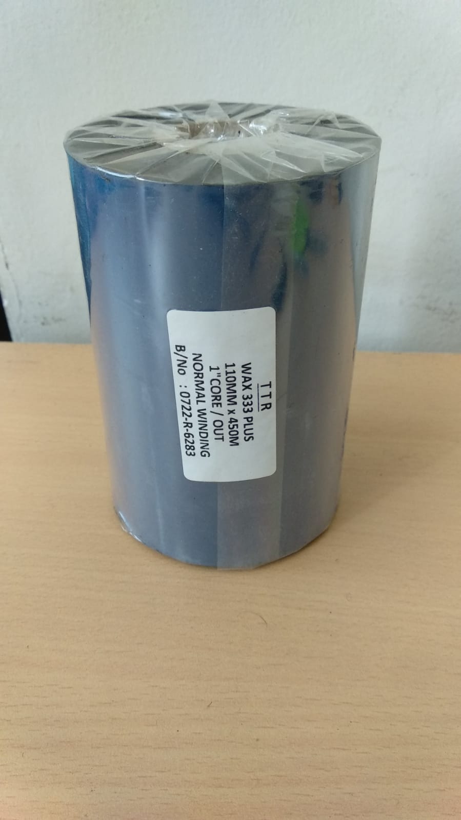 110X450m Thermal Transfer Wax Ribbon, 1 Inch Core, Used for Chromo ...