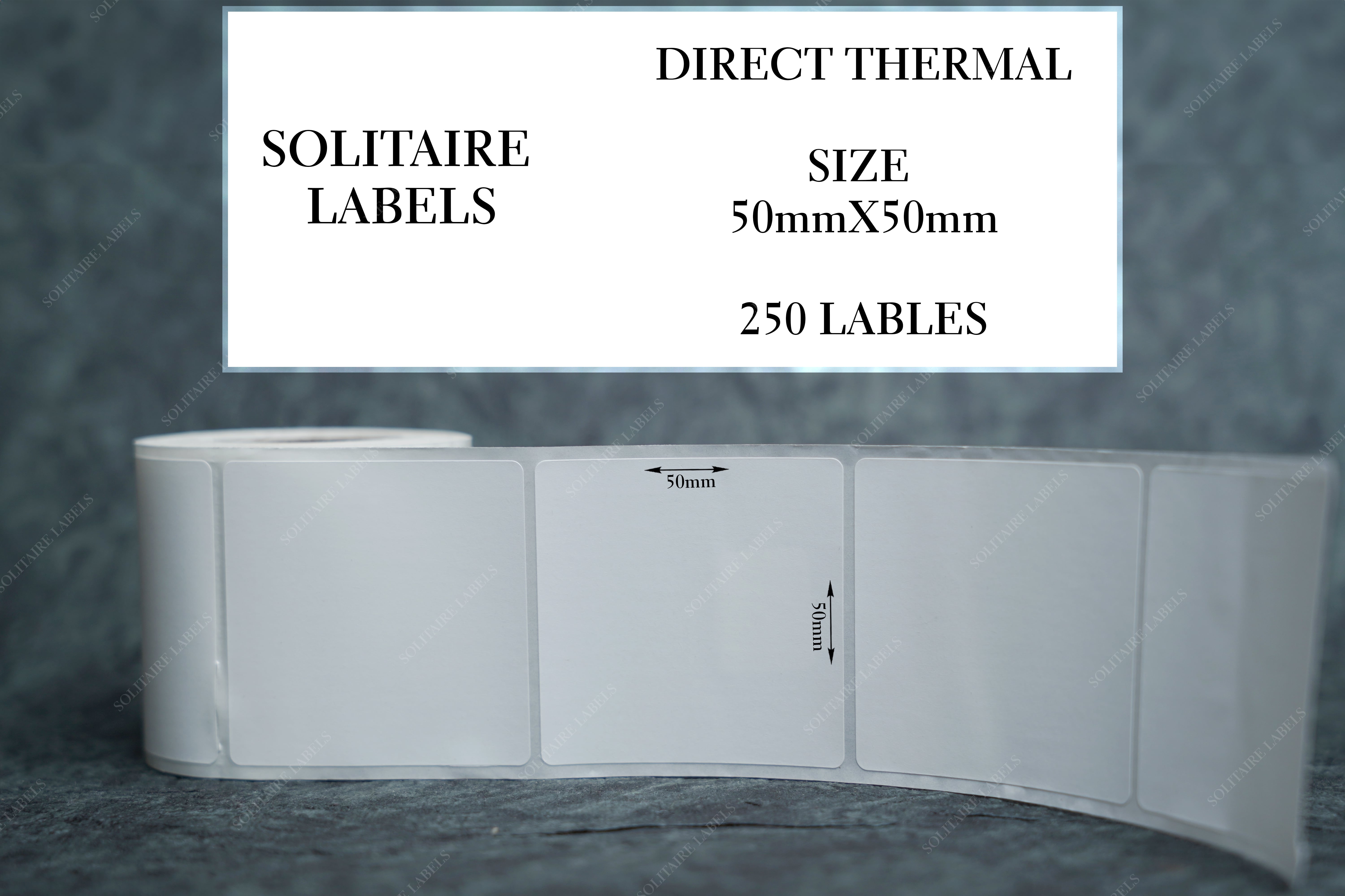 50×50 Direct Thermal Label Rolls, 1 Roll Of 250 Pcs, Compatible with ...