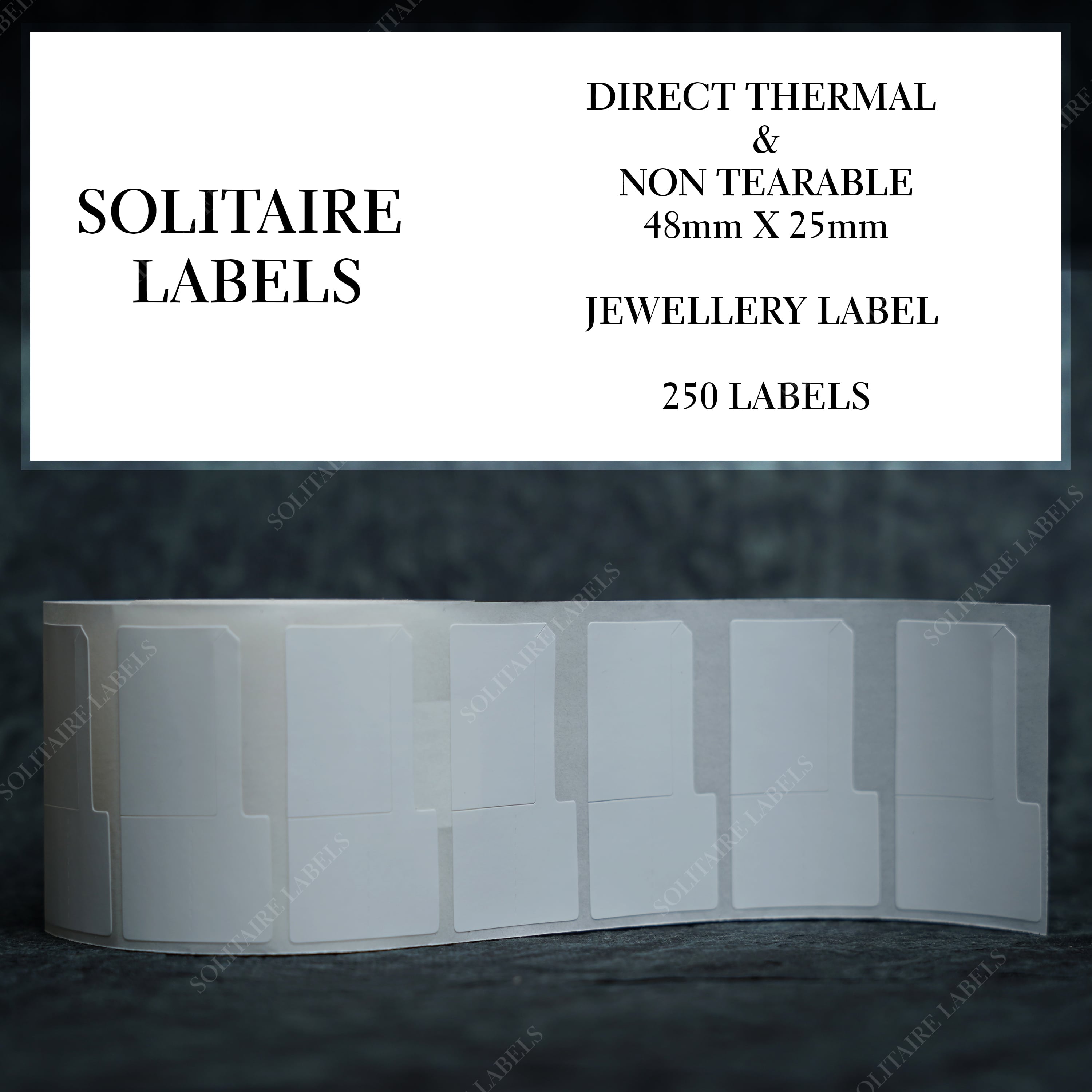 NT 48mmX25mm (19mm Printable) White Color Jewellery, Optical Barcode ...