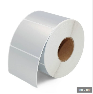 50×50 Silver Color NT Sticker, Labels, 1Up, Non Tearable Glossy Label ...