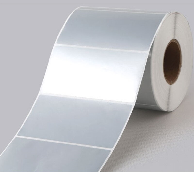 NT Silver 100×100 labels, 1Up, Non Tearable Glossy Label, 1 roll of 500 ...
