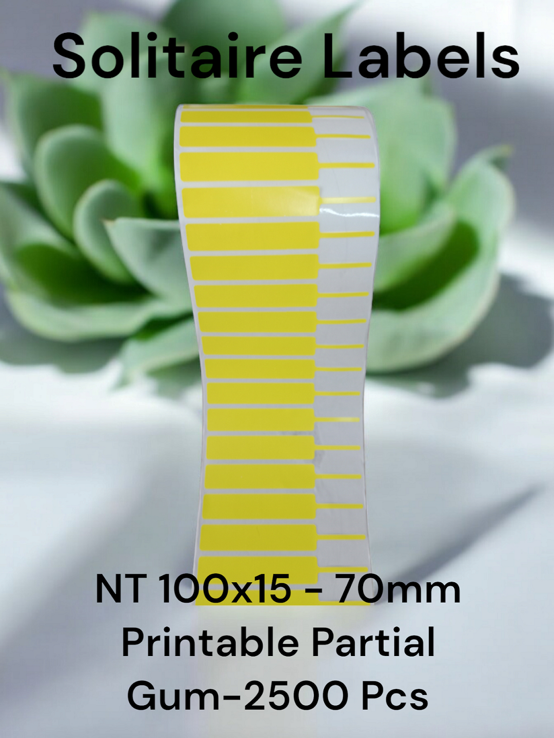 NT 100mmX15mm,70mm Printable, Yellow Color Jewellery, Optical Barcode ...
