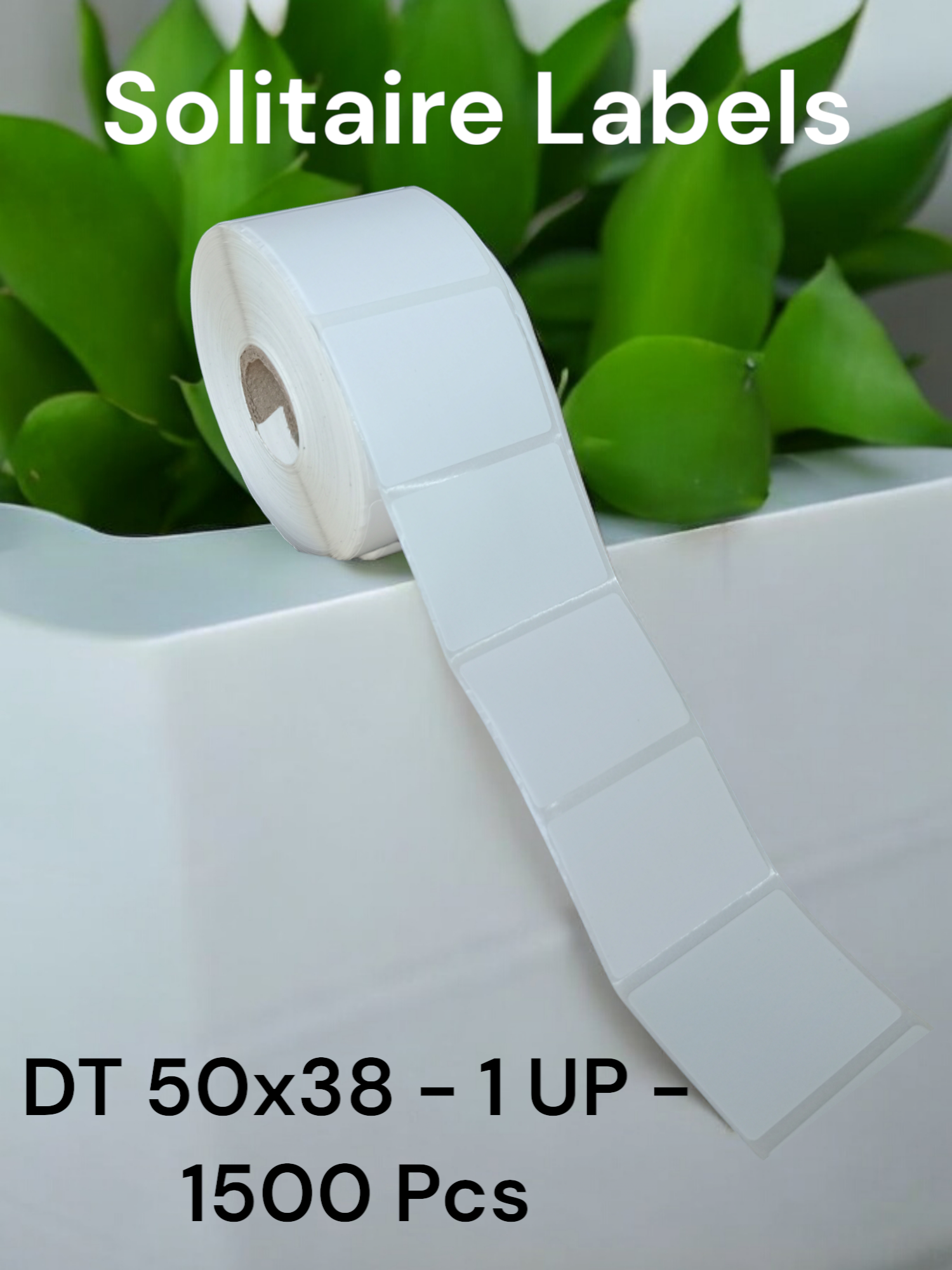 50×38 Direct Thermal Label Rolls, 1 Roll Of 1500 Pcs, Stickers for E ...